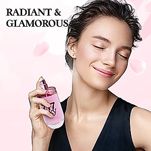 NovoGlow 717 Sexy Women- 100ml/3.4 Fl Oz Eau De Parfum Spray - Long Lasting Floral Citrusy & Powdery Fragrance Smell Fresh & Clean All Day Includes Carrying Pouch Gift for Women for All Occasions