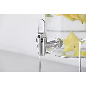 Stainless Works SSS031 Stainless Steel Beverage Dispenser Spigot (Fits 5/8" Opening, Push or Pull to Dispense, Polished Finish, W/Tightening Tool)