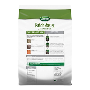 Scotts PatchMaster Lawn Repair Mix Tall Fescue Mix, Combination Grass Seed, Fertilizer, and Mulch, 4.75 lbs.