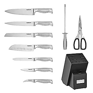 Cuisinart 10PC German Stainless Steel Hollow Handle Block Set