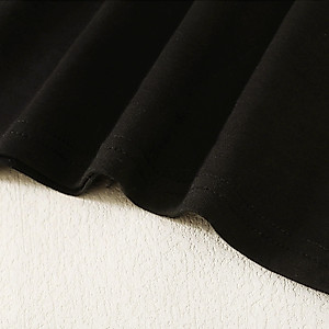 LYSMuch Toddler Kids Baby Girl's Birthday Outfits Princess Vest Sleeveless Shirt Mesh Tutu Skirt Set (Black Birthday Princess Long sleeve,7-8 Years)