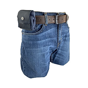 Hide & Drink, Waxed Canvas Foraging Pouch (Collapsible) for Hiking, Treasures & Seashells, Easy Looping Around Belts, Hands-Free Access, Genuine Leather, Handmade Includes 101 Year Warranty (Fatigue)