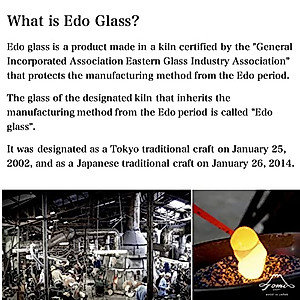 Tomi Craft, Drinking Glasses 5.8oz, Cold Drink Glasses, Water Glasses, Uses Edo Glass, Tokyo Designated Traditional Crafts, Made in Japan EG012 (Fujimatsuri)