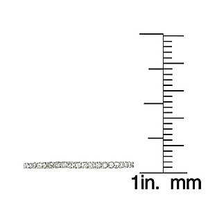 10k White Gold Thin Diamond Wedding Band (1/7 cttw, I-J Color, I2-I3 Clarity)
