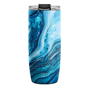 Simple Modern Travel Coffee Mug Tumbler with Flip Lid | Reusable Insulated Stainless Steel Thermos Cold Brew Iced Coffee Cup | Gifts for Women Men Him and Her | Voyager Collection | 16oz | Very Peri