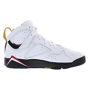 Jordan Air 7 Retro BG (Big Kid) White/Black/Cardinal Red/Chutney 5.5 Big Kid M