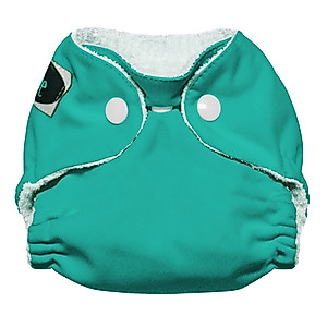 Imagine Newborn Bamboo AIO Diaper, Aquamarine, 1 Count