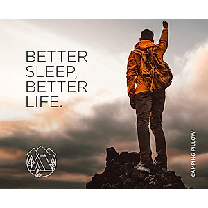 Vaverto Small Memory Foam Pillow for Travel and Camping - Compressible Medium Firm, Breathable Cover, Machine Washable, Ideal Backpacking, Airplane and Car