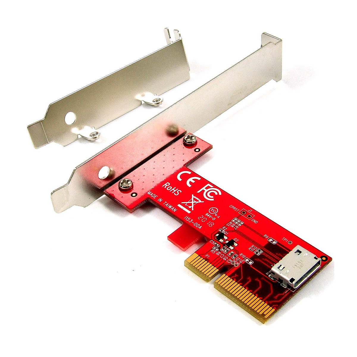 Ableconn PEX-OL153 PCIe OCuLink SFF-8612 Adapter Card - PCI Express 4.0 4-Lane Card - Oculink to PCIe