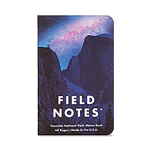 Field Notes: National Parks Series (Series A - Yosemite, Acadia, Zion) - Graph Paper Memo Book 3-Pack - 3.5 x 5.5 Inch