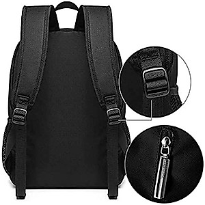 Mike Handsome Boxer Tyson Backpack Computer Bag School 3D Print Shoulders Daypack Stylish Unisex Lightweight Backpack for Boy&Girl&Men&Women with Bottle Side Pockets