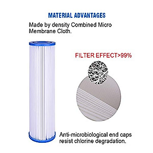 CFS – 4 Pack Sediment Water Filter Cartridges Compatible with American Plumber W20CLA Models – Removes Bad Taste and Odor – Whole House Replacement Filter Cartridge – 5 Micron