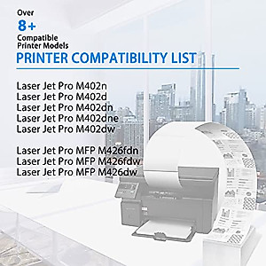NineLeaf 10-Pack Black Toner Cartridge Replacement Compatible for HP 26A CF226A, High-Yield, Compatible for Laserjet M402N M402DW M402DN MFP M426FDW M426DW M426FDN Printer