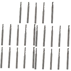 DOITOOL 5 Sets Carving Knife Utility Knife Single Flute End Mill for Aluminum End Mill Bits for Aluminum Metal Drill Bits Square Drill Bit Diamond Drill Bit Square Tool CNC Bits CNC Router