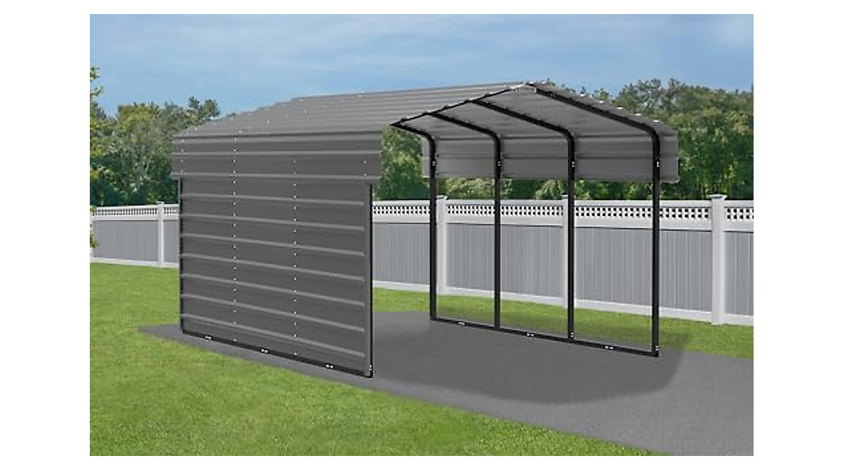 Arrow Carports Galvanized Steel Carport - Durable & DIY