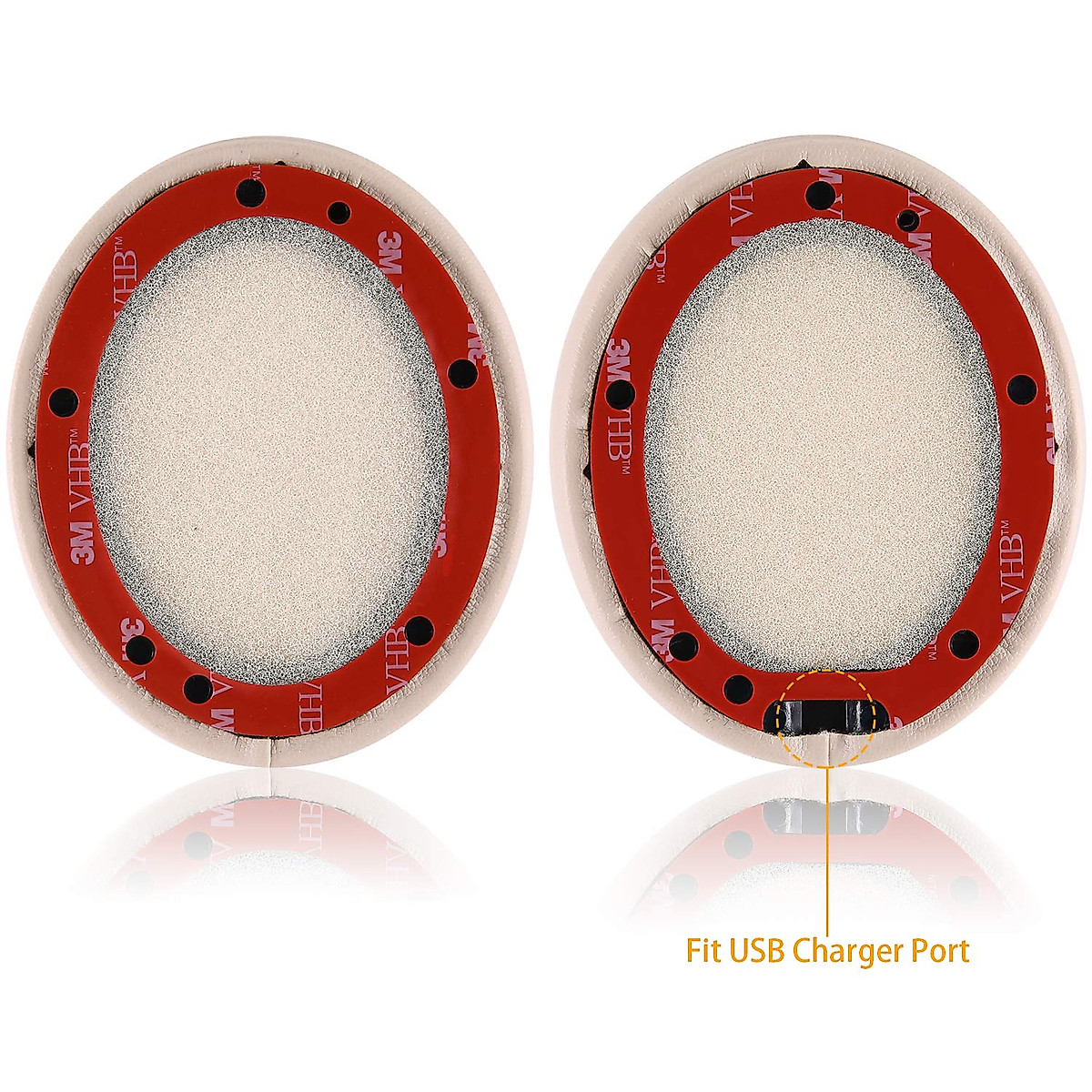 Studio 2/3 Replacement Earpads, JARMOR Memory Foam Ear Cushion Pads Cover for Beats Studio 2.0 Wired/Wireless B0500 / B0501 & Studio 3.0 Over Ear Headphones by Dr. Dre ONLY (Rose Gold)