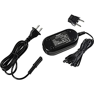 HQRP AC Adapter Charger Compatible with JVC Everio GZ-MG130 GZ-MG130U GZ-MG155 GZ-MG155U GZ-MG255 GZ-MG255U GZ-MG330 GZMG330 Digital Camcorder AP-V14U AP-V15U + Euro Plug Adapter