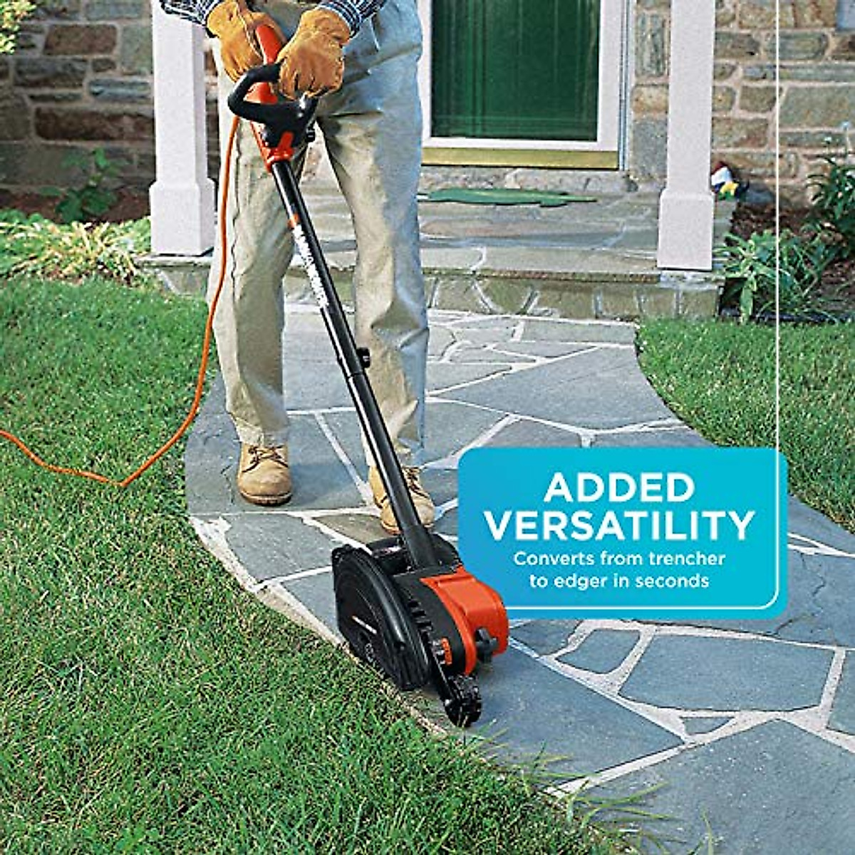 BLACK+DECKER 2-in-1 String Trimmer / Edger and Trencher, 12 -Amp (LE760FF)
