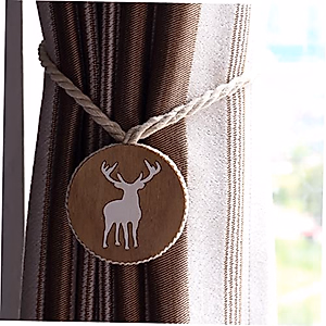 Garneck Valance Curtains Window Curtains Curtain Hooks for Drapes Window Shade Curtain Tiebacks Curtain Holdbacks Window Curtain Holders Curtains Magnetic Tie Hook up Cotton Thread