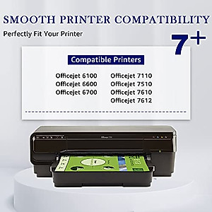 MOOHO Compatible Ink Cartridge Replacement for 932XL 933XL 932 933 XL Combo Pack for OfficeJet 6600 6700 6100 7110 7612 7510 7610 7620 Printer (Black, Cyan, Yellow, Magenta, 4 Pack)