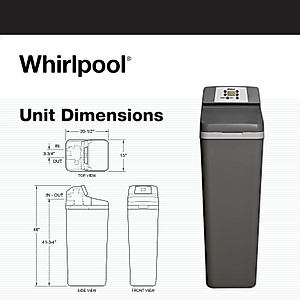 Whirlpool WHESFC Pro Series – Softener/Whole Home Filter Hybrid, Gray