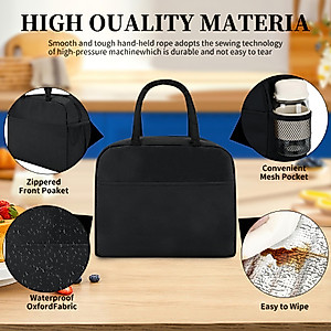 douyadady Lunch Bag Women/Men Lunch Box Women/Men (black lunch bag)