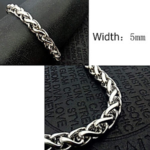 VASSAGO Ancient Amulet Judaic Hoshen 12 Tribes of Israel Breastplate of the High Priest Pendant Jewish Wheat Chain Bracelet (colorful)