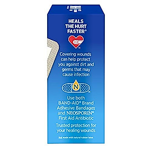 Band-Aid Brand Tru-Stay Sheer Strips Adhesive Bandages for First Aid and Wound Care, Assorted Sizes, 80 ct