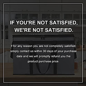 Bodaon Insulated Food Delivery Bag, XXX-Large Insulated Pizza Delivery Bags, Dark Gray, 1-Pack