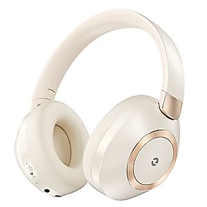 EAORUL Active Noise Cancelling Headphones, Wireless Over-Ear Bluetooth Headphones, Hi-Res Audio Foldable Headset with 100H Playtime, Microphone, Deep Bass, Fast Charging for Travel, Office, Sleep