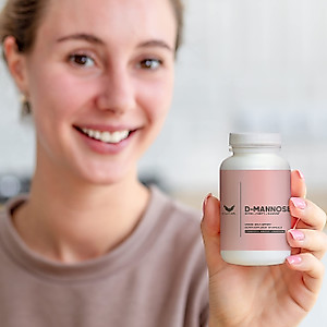 High Level D-Mannose, Urinary Tract & Bladder Health Support with Cranberry, Hibiscus Flower & Dandelion Root, Urinary Tract Health for Women, Cleanse and Flush Impurities, UT Supplement, 60 Capsules