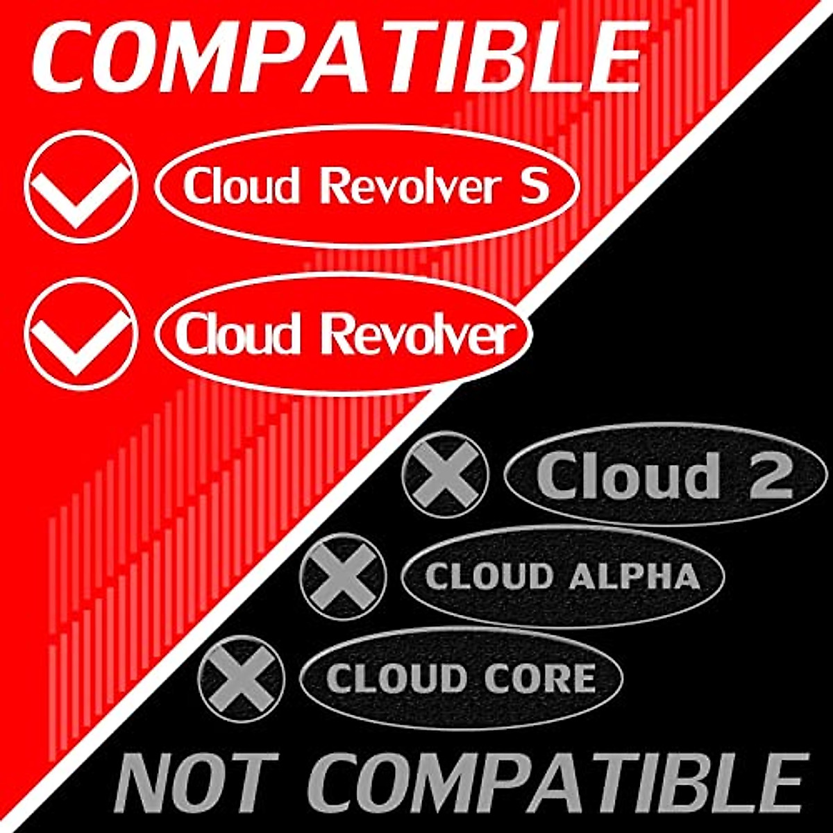 Cloud Revolver Upgrade Ear Pads for Cloud Revolver / Revolver S Headset I Thicker Enhanced Memory Foam - More Comfort by DIMOST