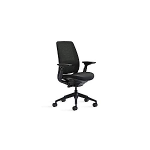Steelcase Series 2 Office Chair, Graphite Frame, Cogent Connect Licorice