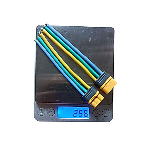 JINOARC 1Pair RC Charger Cable MR60 Pigtail Wire 14awg 100mm Female Male for FPV Drone Motor ESC