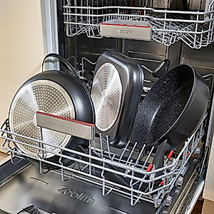 Zyliss E980107 Ultimate Non-Stick 2 x Frying Pans Set, 20cm/8in and 28cm/11in, Forged Aluminium, Black, Rockpearl Plus Non-Stick Technology, Suitable for All Hobs Including Induction