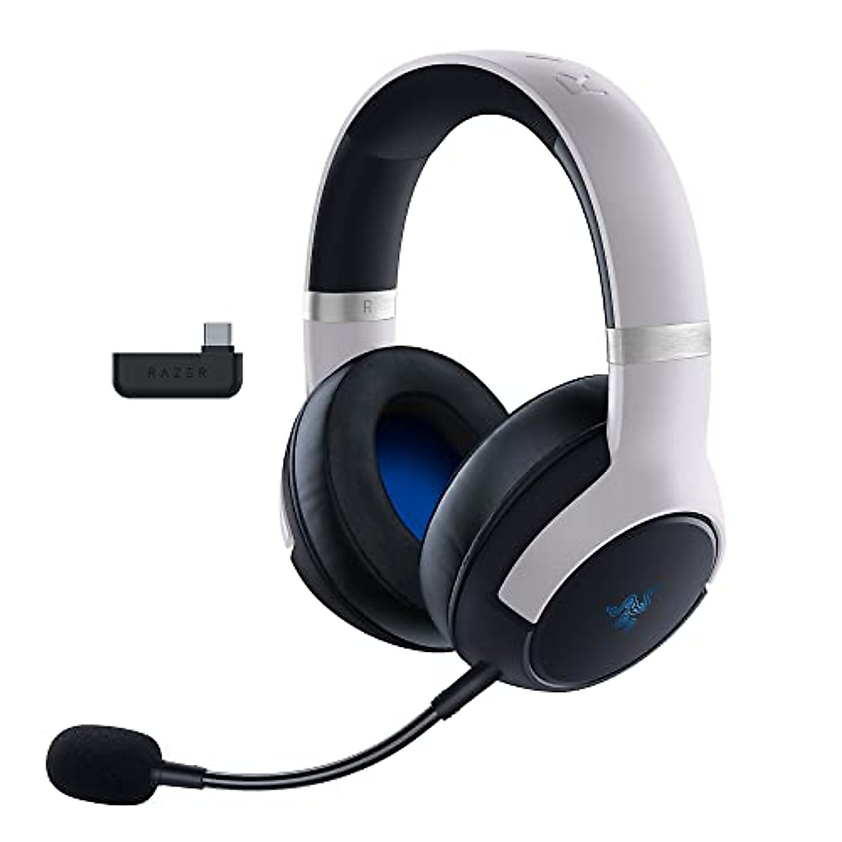 Razer Kaira Pro Dual Wireless Gaming Headset w/Haptics for Playstation 5 / PS5, PC, Mobile, PS4: HyperSense - Triforce 50mm Drivers - Detachable Mic - 2.4GHz and Bluetooth w/SmartSwitch - RGB Chroma