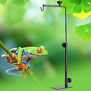 KSTEE Reptile Light Stand, Landing Lamp Stand, Adjustable Landing Light Lamp Stand Bracket for Pet Reptiles Tortoise Centipede Spider