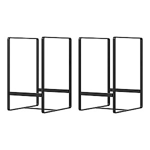 Hikinlichi 2 Pack Large Plate Holders Organizers Upright Cabinet Dish Drying Racks Metal Plate Dish Organizers Racks Stands for Countertop and Cupboard 7.87in. x 6.29in. x 4.52in. Black