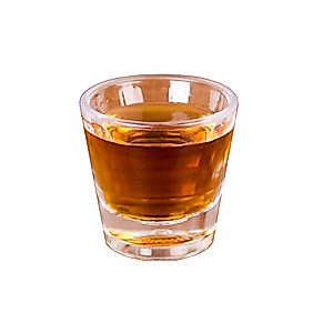 G.E.T. SW-1425-1-CL-EC 1 oz. Shot Glasses, Break Resistant Plastic, Dishwasher Safe, Shatter Resistant, Small, Clear (Pack of 4)