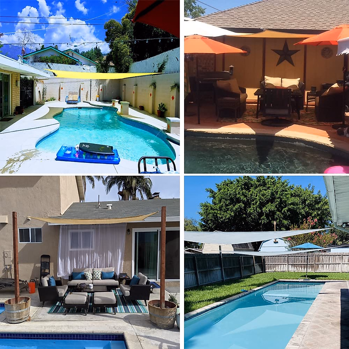 TooTaci Sun Shade Sail Hardware Kit with 1/8 Cable,304 Stainless Steel Shade Sail Hardware Kit 5inch with 100ft Stainless Steel Coated Cable,Rectangle/Triangle Sun Sail Hardware Kit for Outdoor Canopy