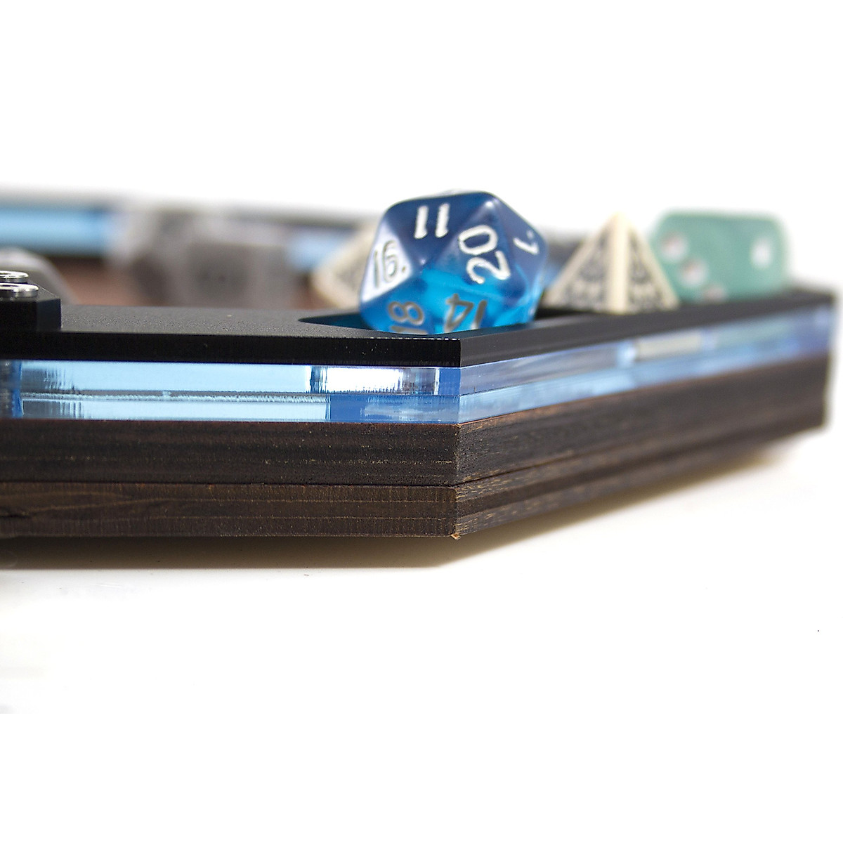 C4Labs Dice Tray-10 Octagon-Wood with Laser Etched Eldritch Cthulhu Lovecraft