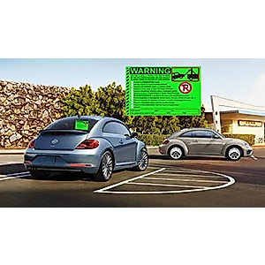 Parking Violation Stickers Notice Parking Violation Stickers Tow Warning You are Illegally Parked Multi Reasons 50 pcs Private Parking Warning Sticker for Car Window Fluorescent Green 5.5X7.5 inch