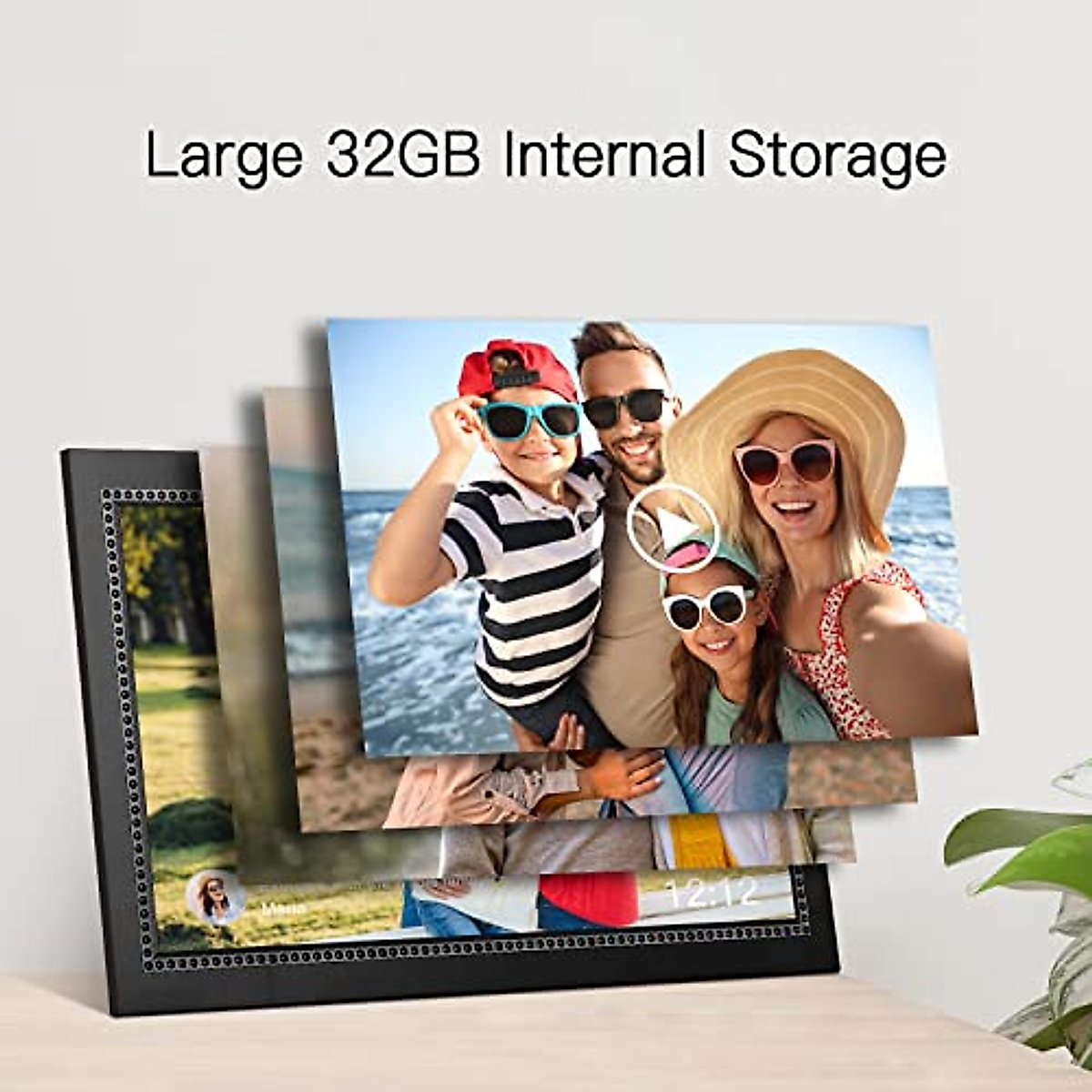 Digital Picture Frame 15.6 Inch Large Digital Photo Frame with 1920 * 1080 IPS Full HD Touchscreen, Humblestead 32GB WiFi Smart Frame Share Photos and Videos Instantly from Anywhere via AiMOR App
