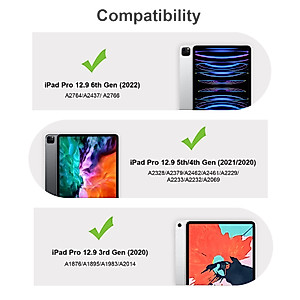 WESADN Silicone Fidget Bubble Case with Kickstand for iPad Pro 12.9 inch 2022 2021 2020 2018