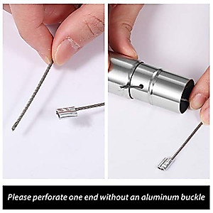 2 Pieces Hanging Closet Rod, Adjustable Width and Height, Clothes Hanging Bar Closet Organizer Rod Double Closet Rod Poles for Hanging Clothes Indoor Outdoor Closet Space-Saving (Stainless Steel)