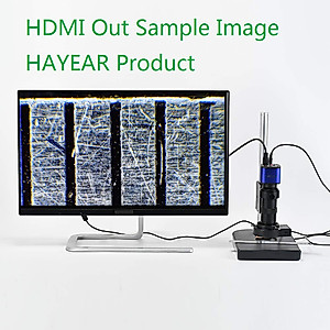 HAYEAR 16MP 1080P HDMI Digital Microscope Camera Set 8X-100X Magnification Zoom Lens 40LED Adjust Illumination Stereo Bracket Platform