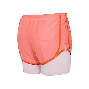 Girls Dri Fit Tempo 2 in 1 Training Shorts Youth Size Small Color Pink Salt