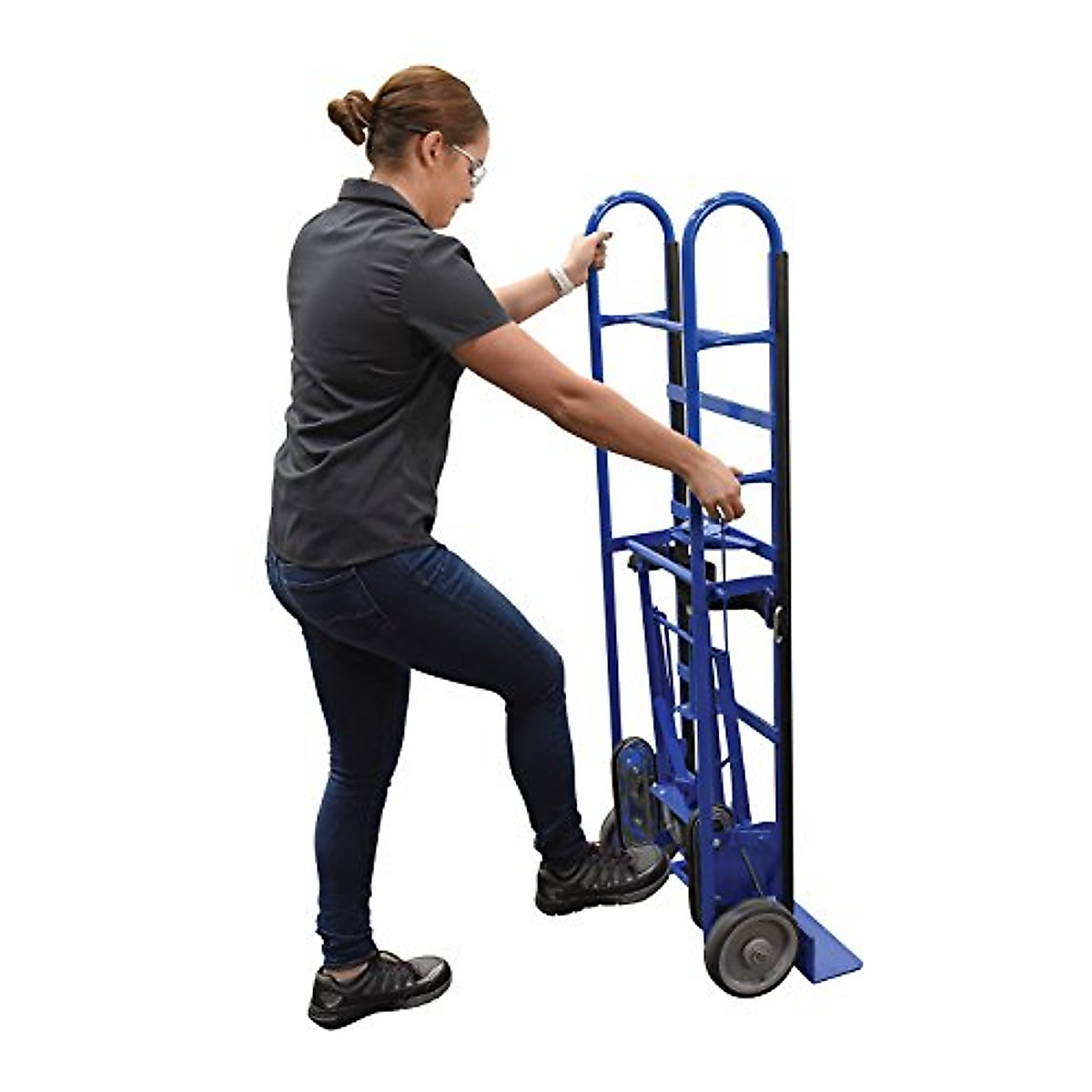 Vestil APPL-1200-60 Vending Machine/Appliance Cart, Ratchet 1200 lb. lb. Capacity, 17" x 24" x 60", Silver