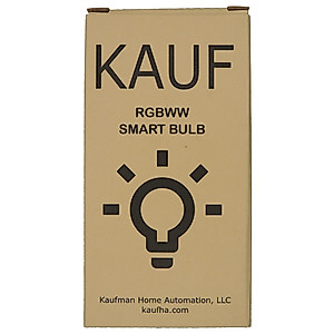 KAUF A21 RGBWW Smart Bulb with ESPHome, Compatible with Tasmota, Made for Home Assistant
