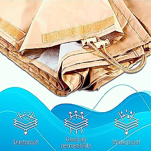 Solar Pool Covers for Inground Pools, Pools Reel up to 18FT, Heavy Duty Waterproof Solar Blanket Cover for Pool